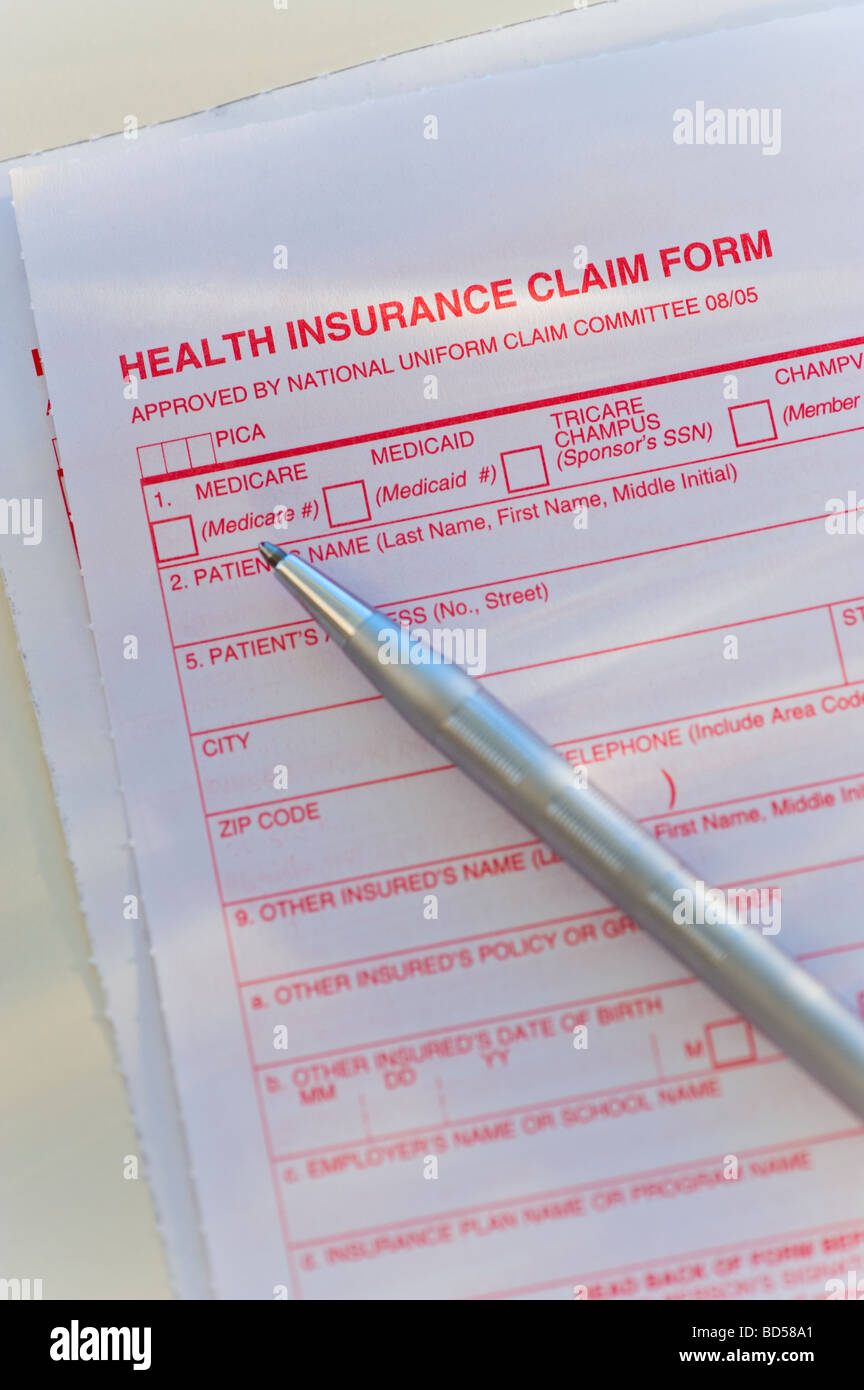 Health insurance forms Stock Photo - Alamy