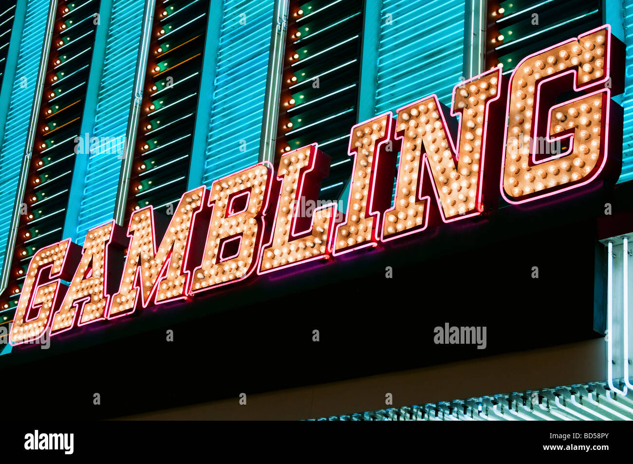 Las Vegas casino sign Stock Photo - Alamy