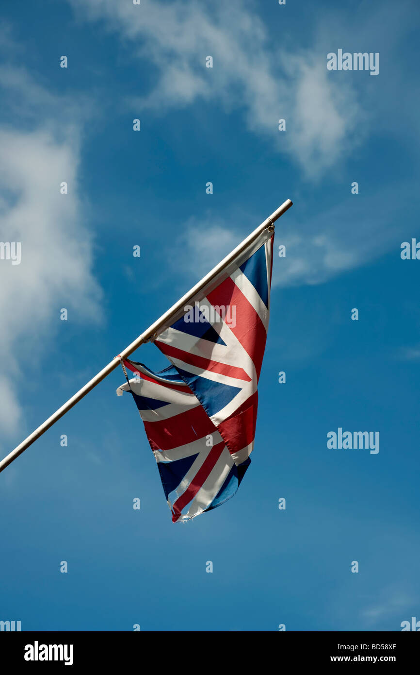Union jack on pole hi-res stock photography and images - Alamy