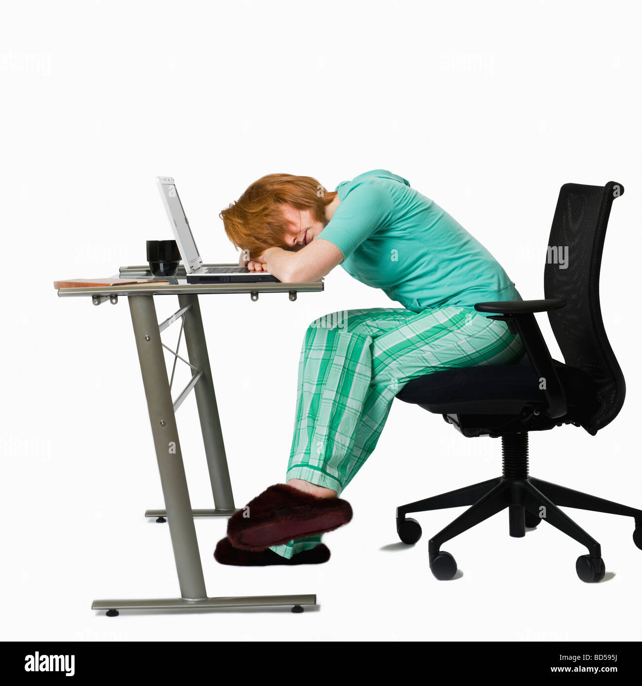 Office woman computer Cut Out Stock Images & Pictures - Alamy