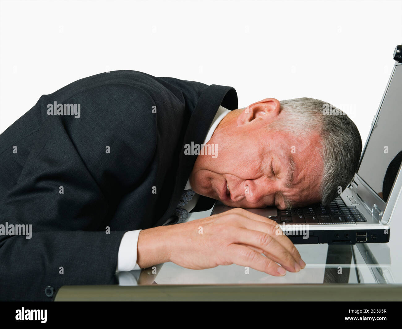 Senior business man sleep work hi-res stock photography and images - Alamy