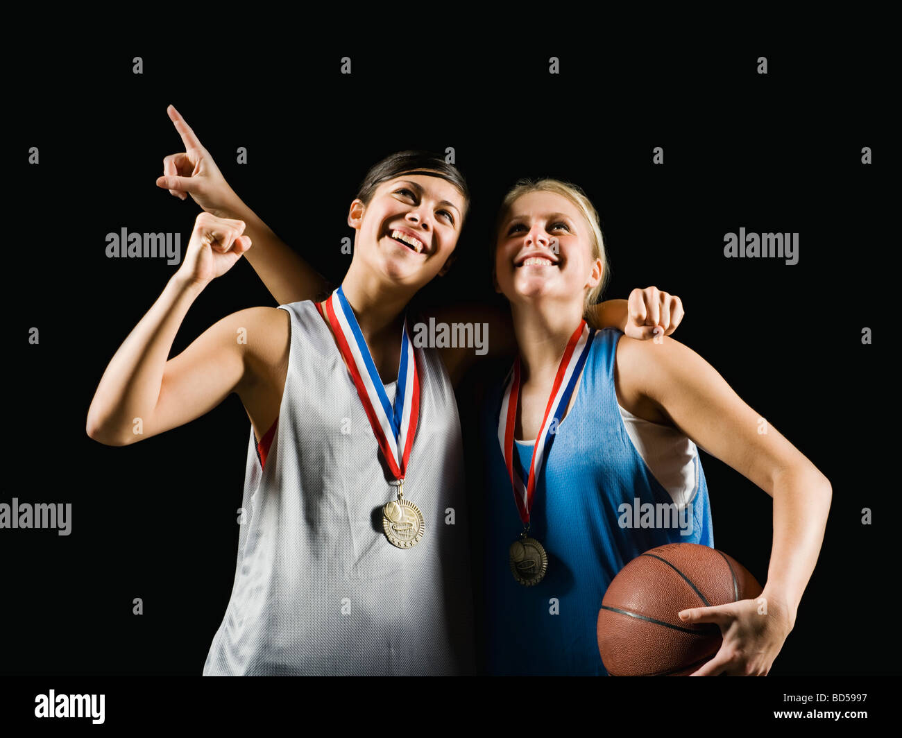 Two basketball players Stock Photo - Alamy