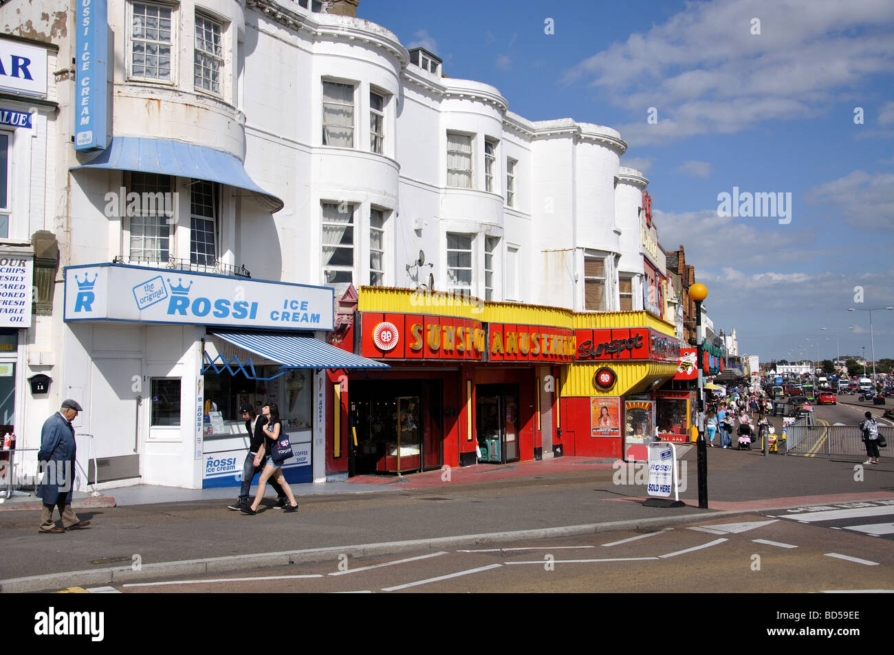 Seafront amusement arcades, Marine Parade, Southend-on-Sea, Essex ...