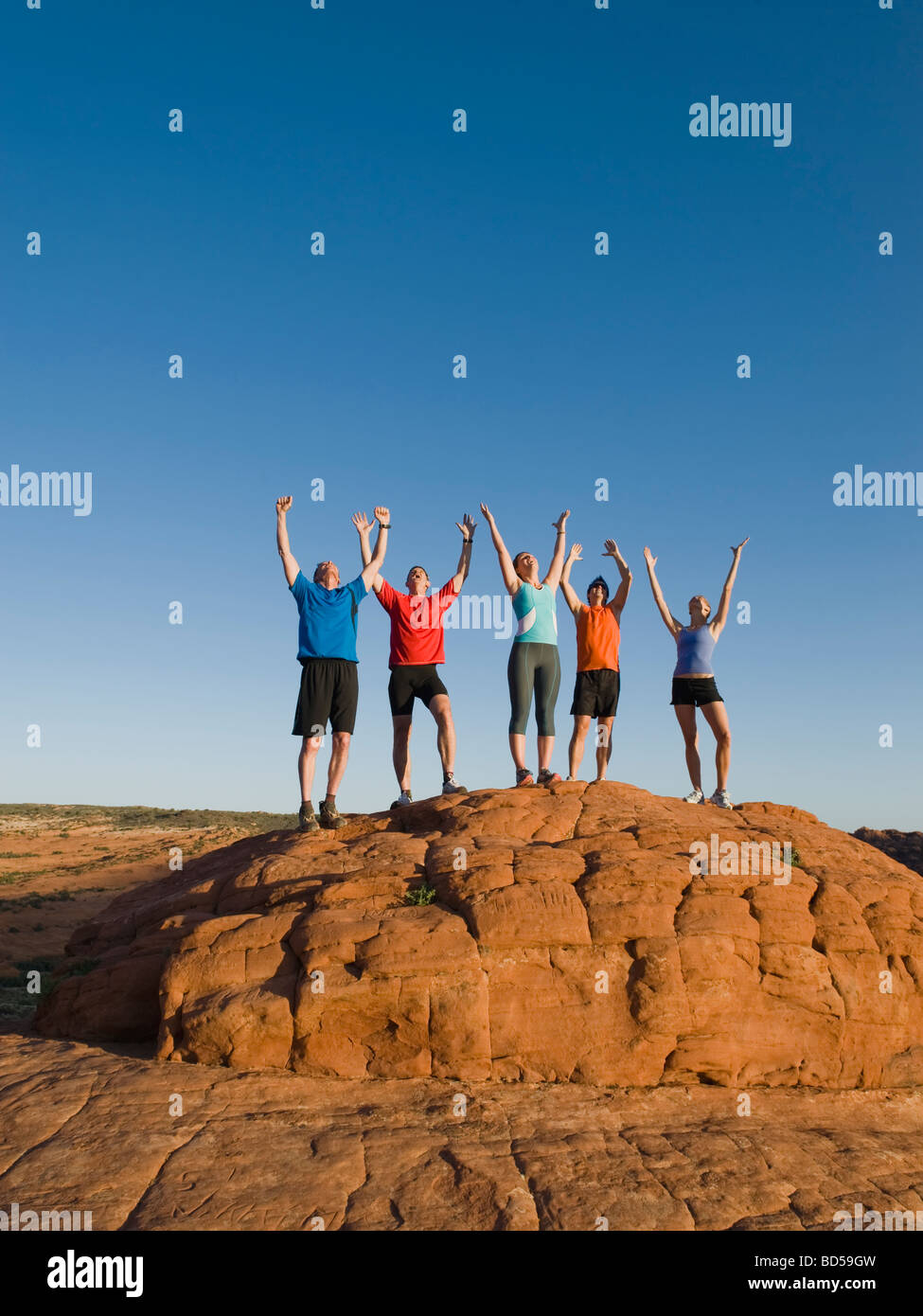 Group runners athletes middle hi-res stock photography and images - Alamy