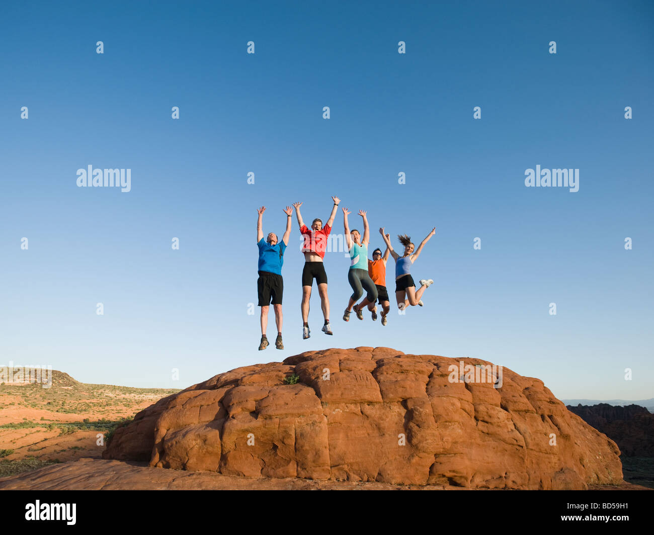Runners at Red Rock taking a break Stock Photo - Alamy