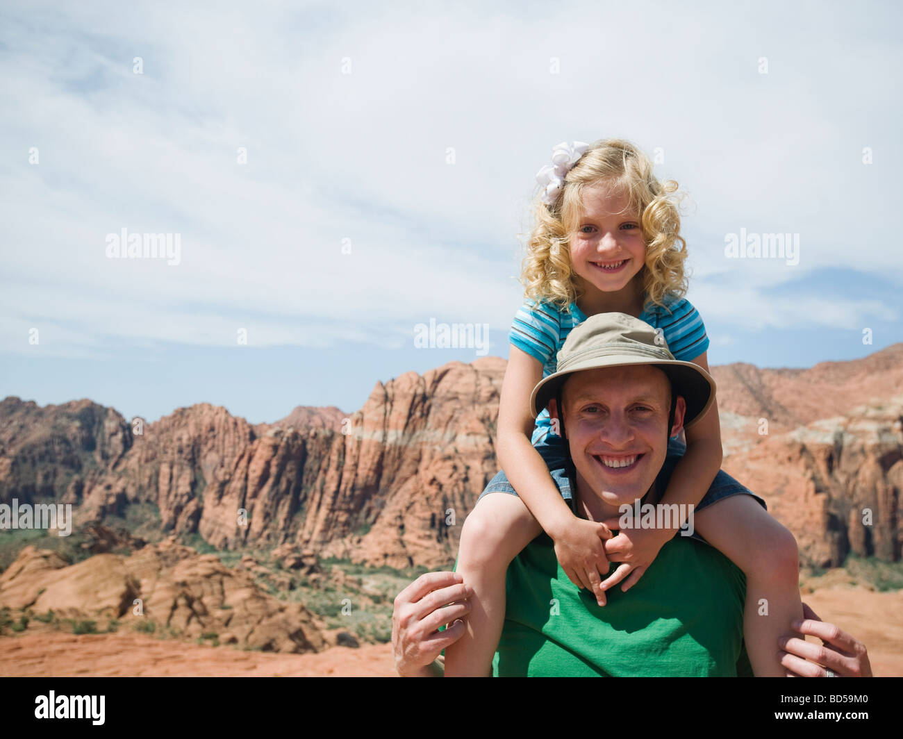 A father and daughter at Red Rock Stock Photo - Alamy