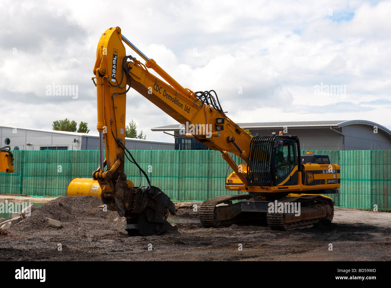 JCB JS 460 Demolition plant machinery, Southport, Merseyside. UK Stock ...
