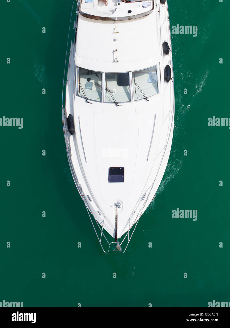 overhead view from a ocean-going yacht Stock Photo - Alamy
