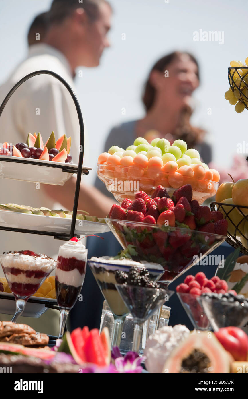 A buffet table at a party Stock Photo - Alamy