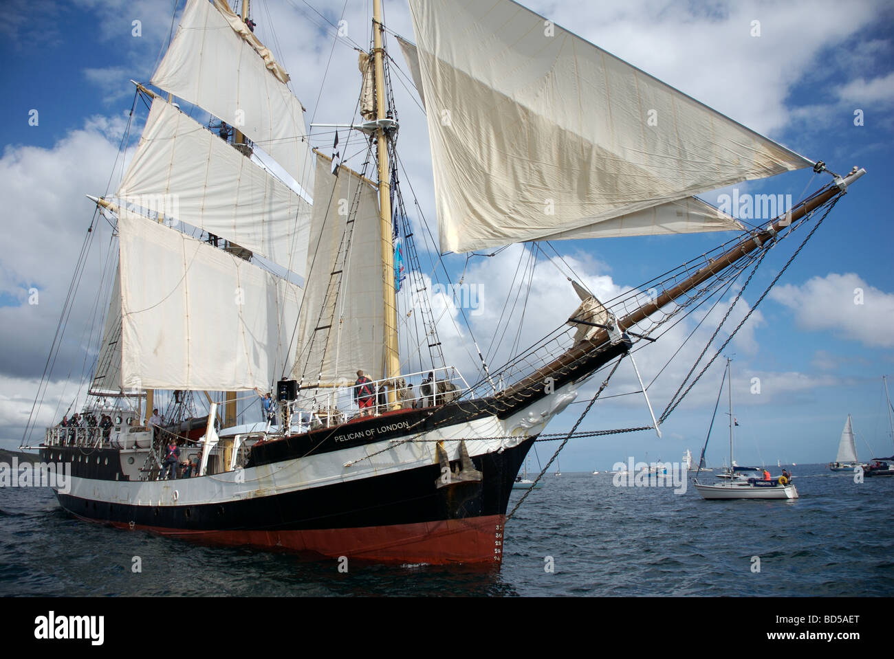 The Pelican of London barquentine ship, Funchal 500 Tall Ships Race ...