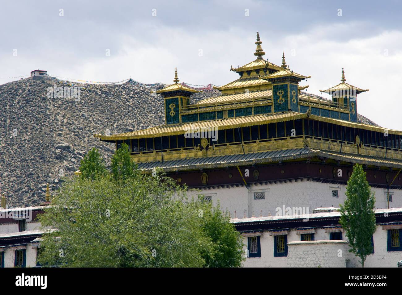 at samye monastery with hepo ri hill Stock Photo - Alamy