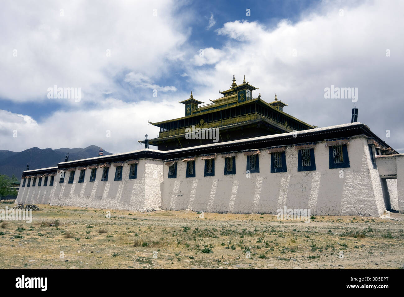 rear view of samye monastery Stock Photo - Alamy