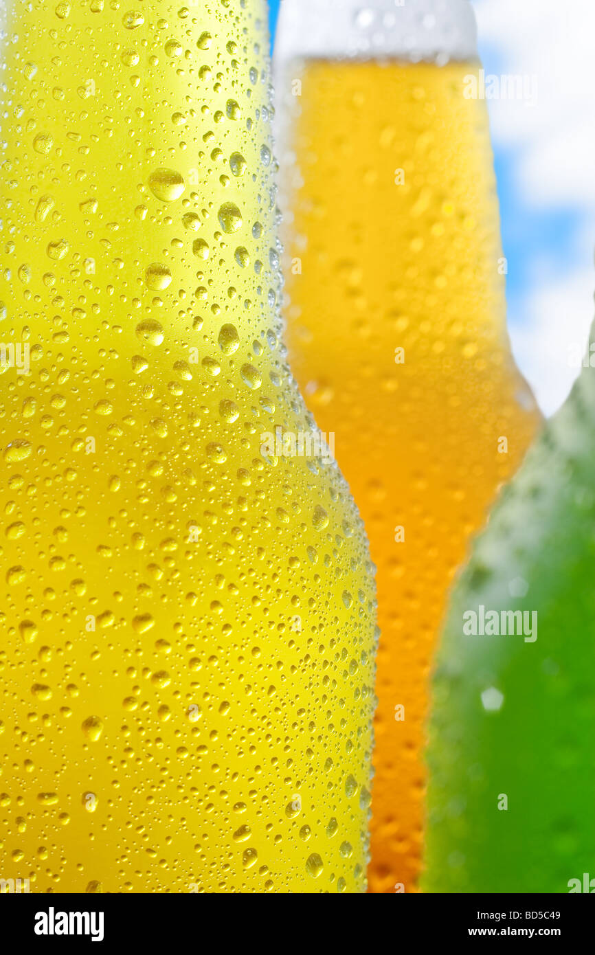 Close up of ice cold drinks on nice background Stock Photo - Alamy