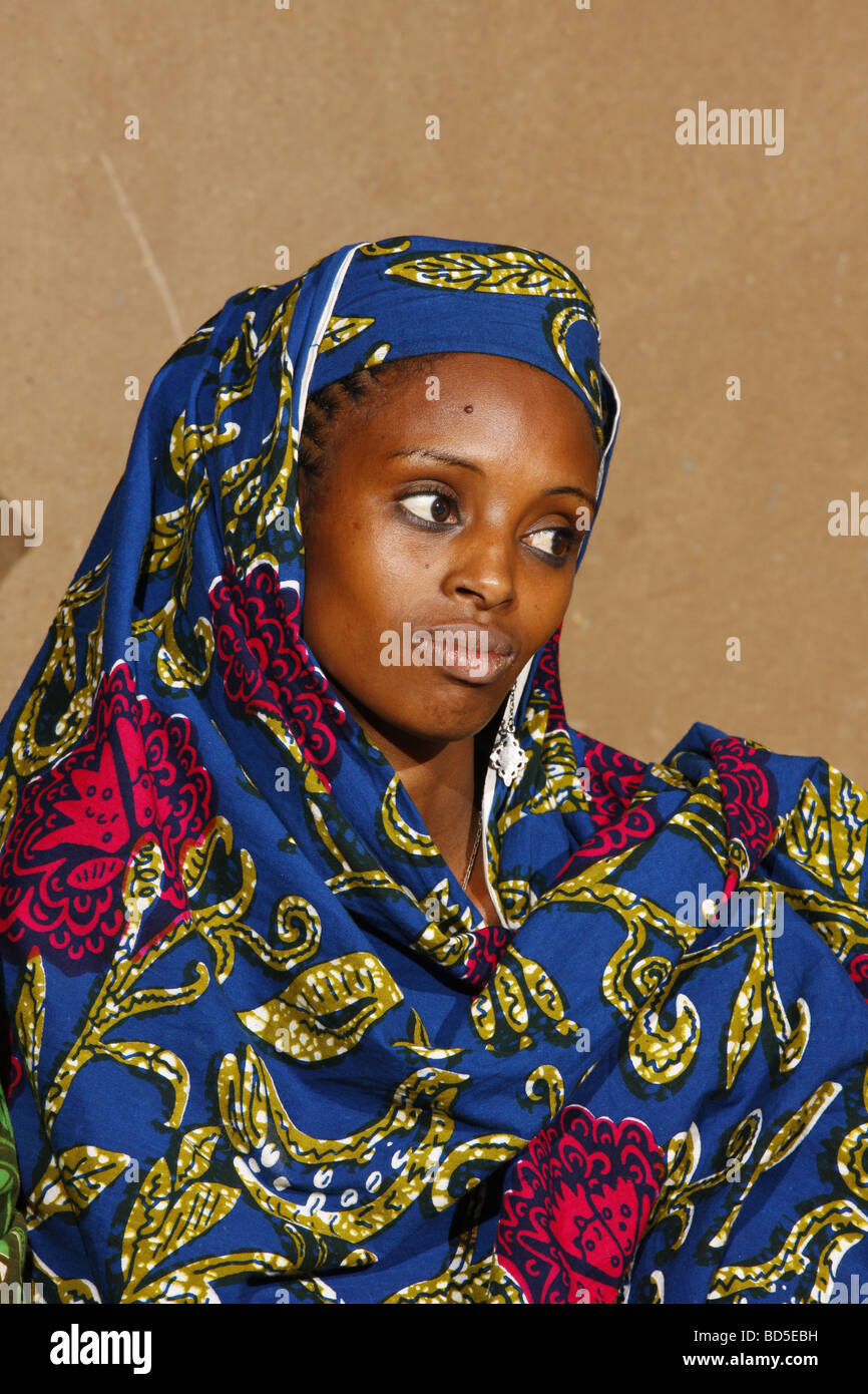 Woman, portrait, Mbororo ethnic group, Bamenda, Cameroon, Africa Stock ...
