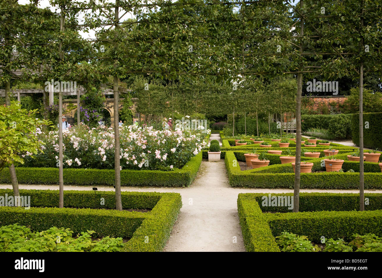 The walled garden at Alnwick Gardens in Northumberland Stock Photo - Alamy