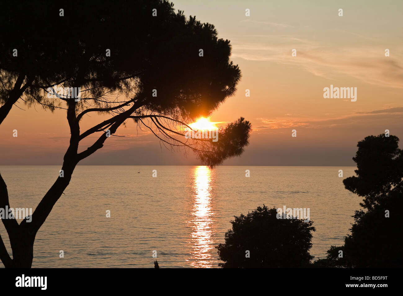 Croatian Sunset over Rovinj in Istria Stock Photo - Alamy