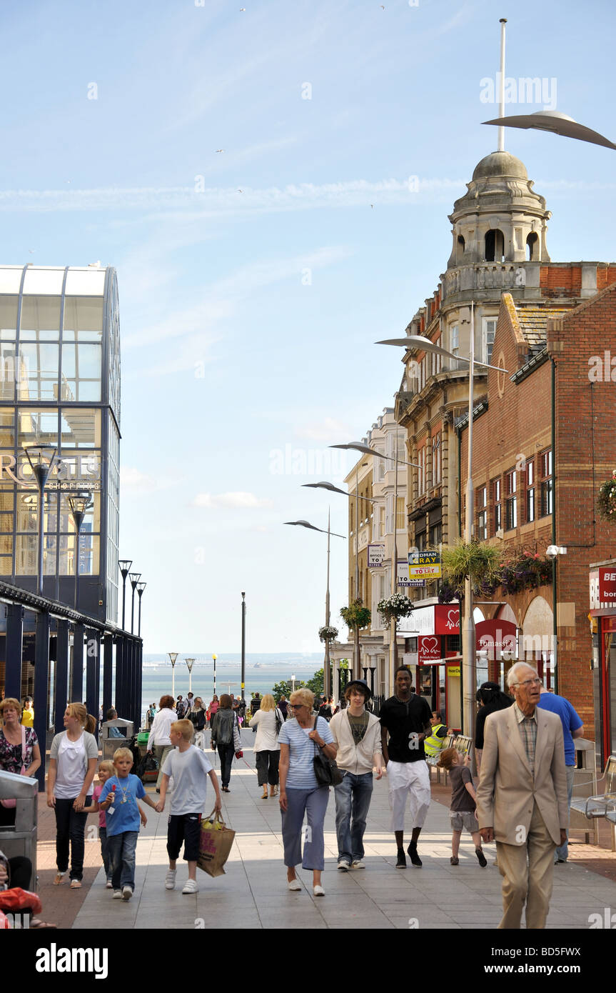Pedestrianised High Street, Southend-on-Sea, Essex, England, United ...