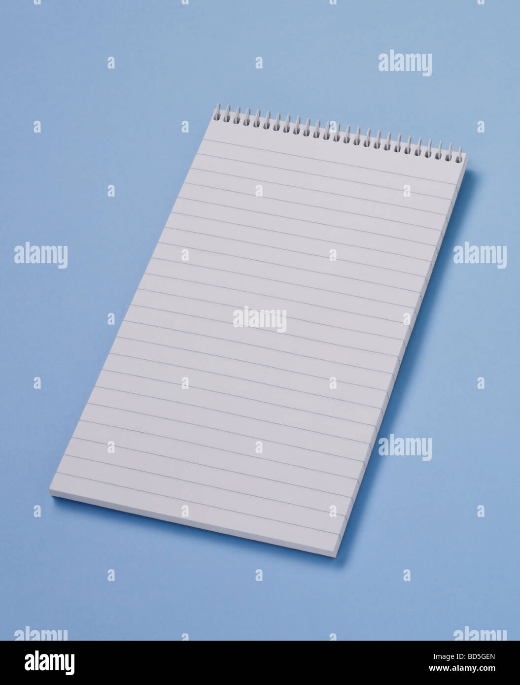 Spiral bound reporters lined notepad Stock Photo - Alamy