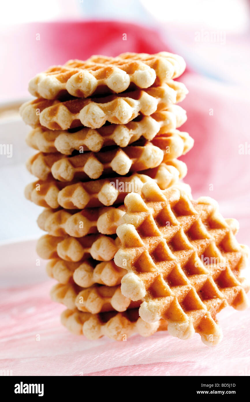 Small stacked wafers Stock Photo - Alamy