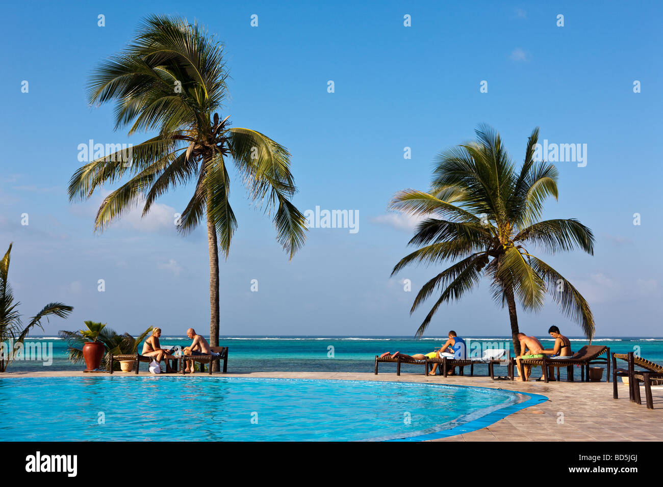Karafuu Hotel Beach Resort, Pingwe, Zanzibar, Tanzania, Africa Stock ...