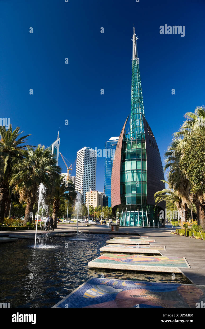 Perth skyline with Swan Bell Tower Stock Photo - Alamy