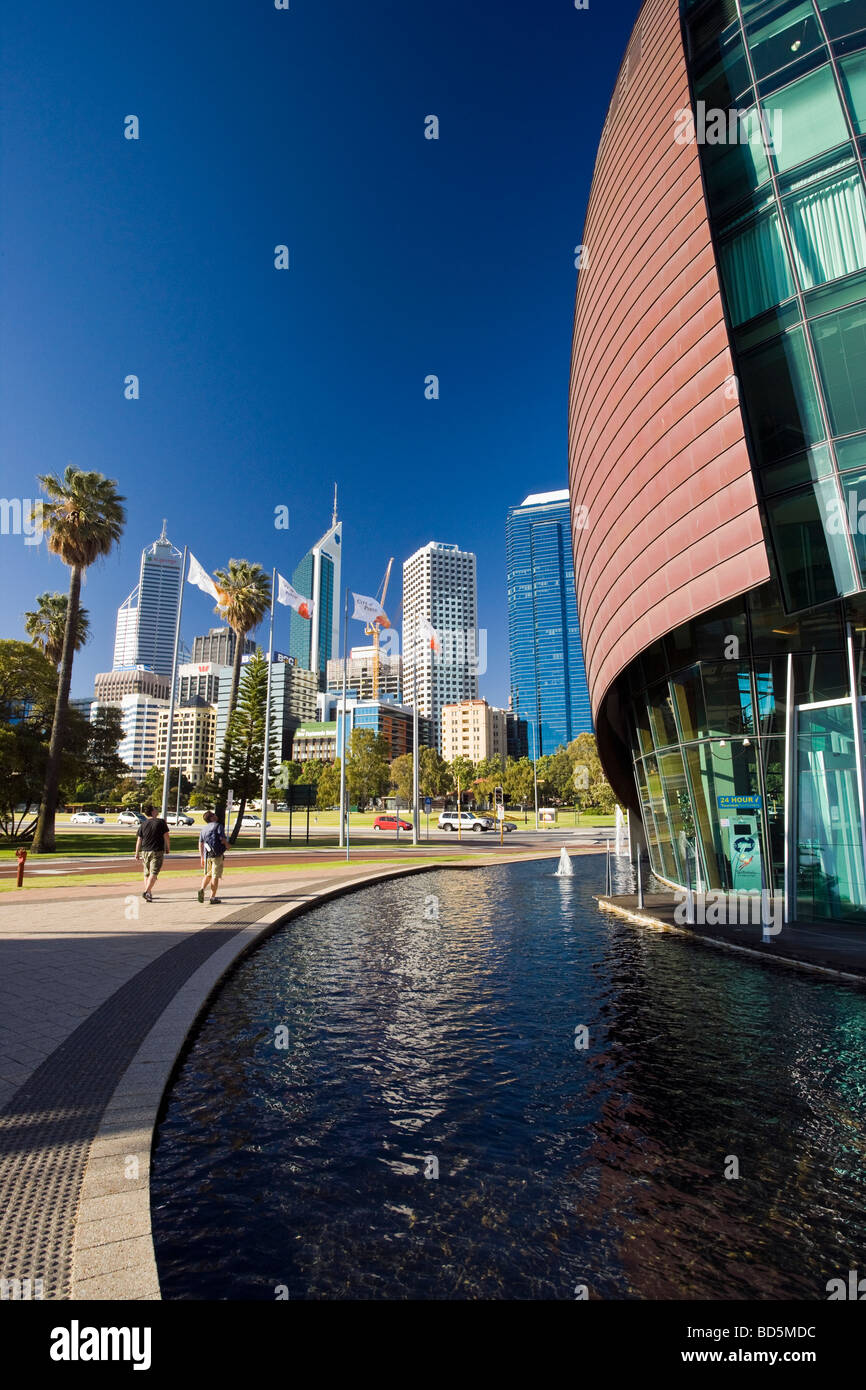 Perth skyline with Swan Bell Tower Stock Photo - Alamy
