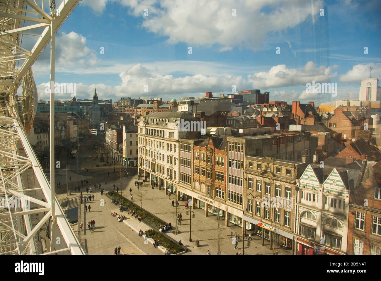 King street queen street nottingham hi-res stock photography and images ...