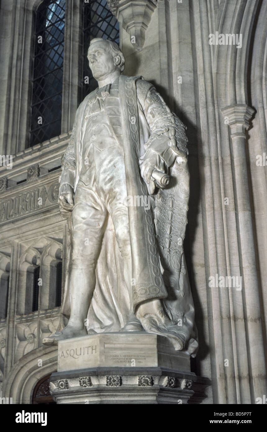 Statue of Herbert Henry Asquith 1st Earl of Oxford and Asquith in ...
