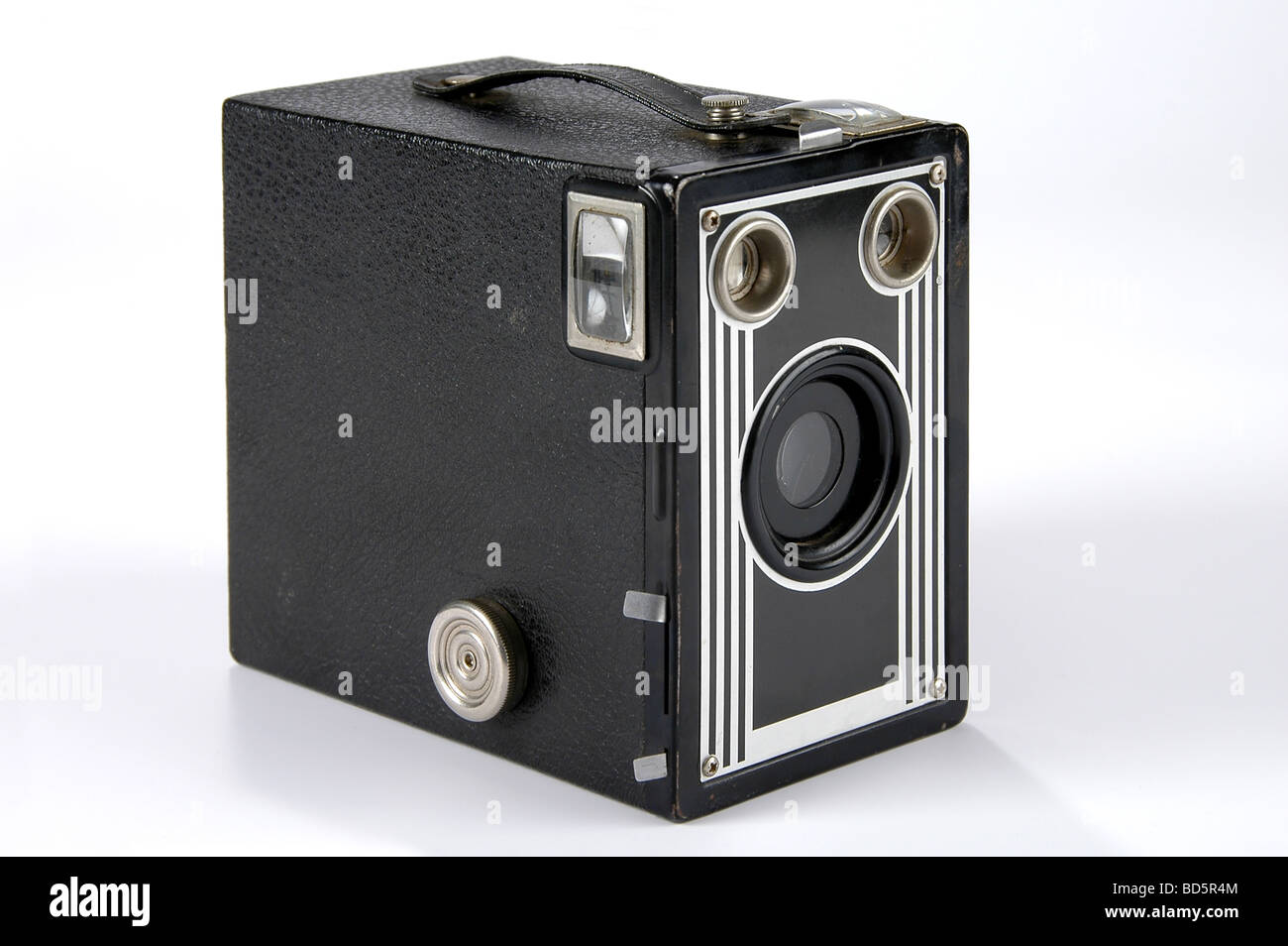 Vintage Box Camera isolated over white background Stock Photo - Alamy