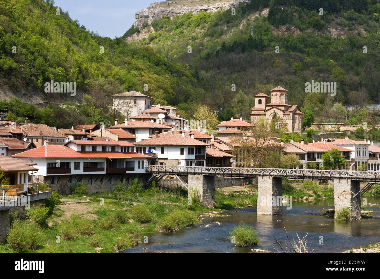 Veliko Tarnovo, historic town, wellknown with its traditional ...