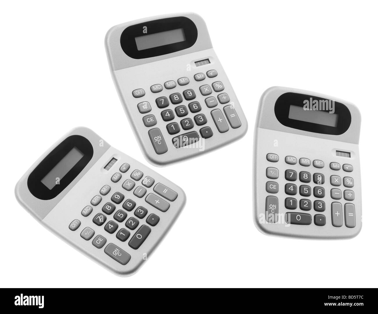 Keys of the calculator Black and White Stock Photos & Images - Alamy