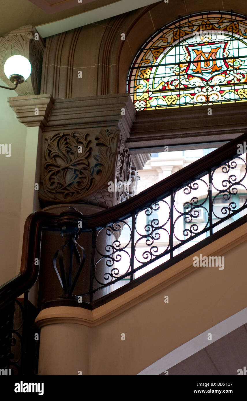 Staircase in Queen Victoria Building or QVB Sydney NSW Australia Stock ...