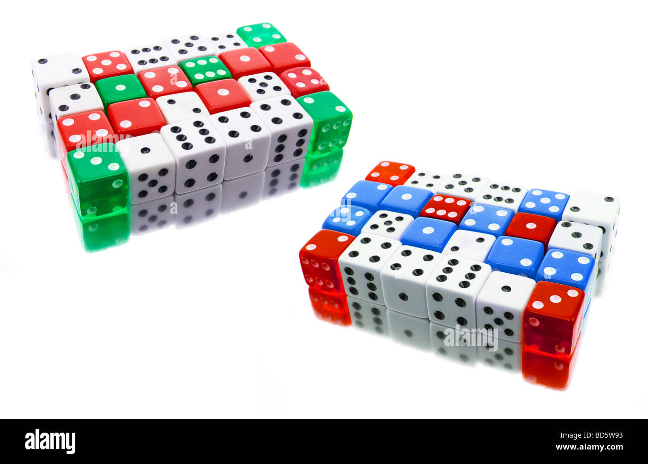 Still life with dice Cut Out Stock Images & Pictures - Alamy