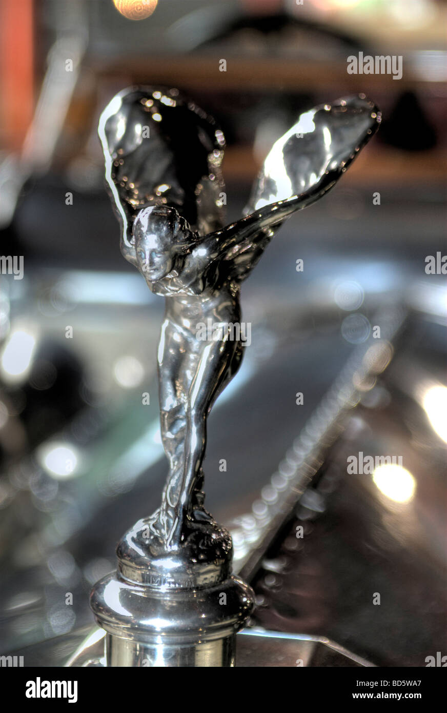 The Spirit of Ecstasy Rolls Royce August 2009 Stock Photo - Alamy