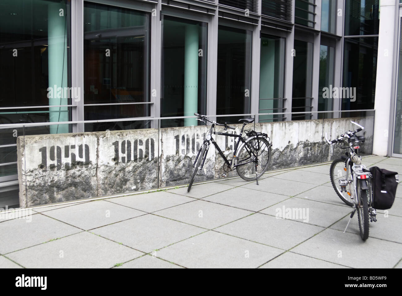 Pieces of "iron curtain" - wall in Berlin as part of a new Bundestag ...