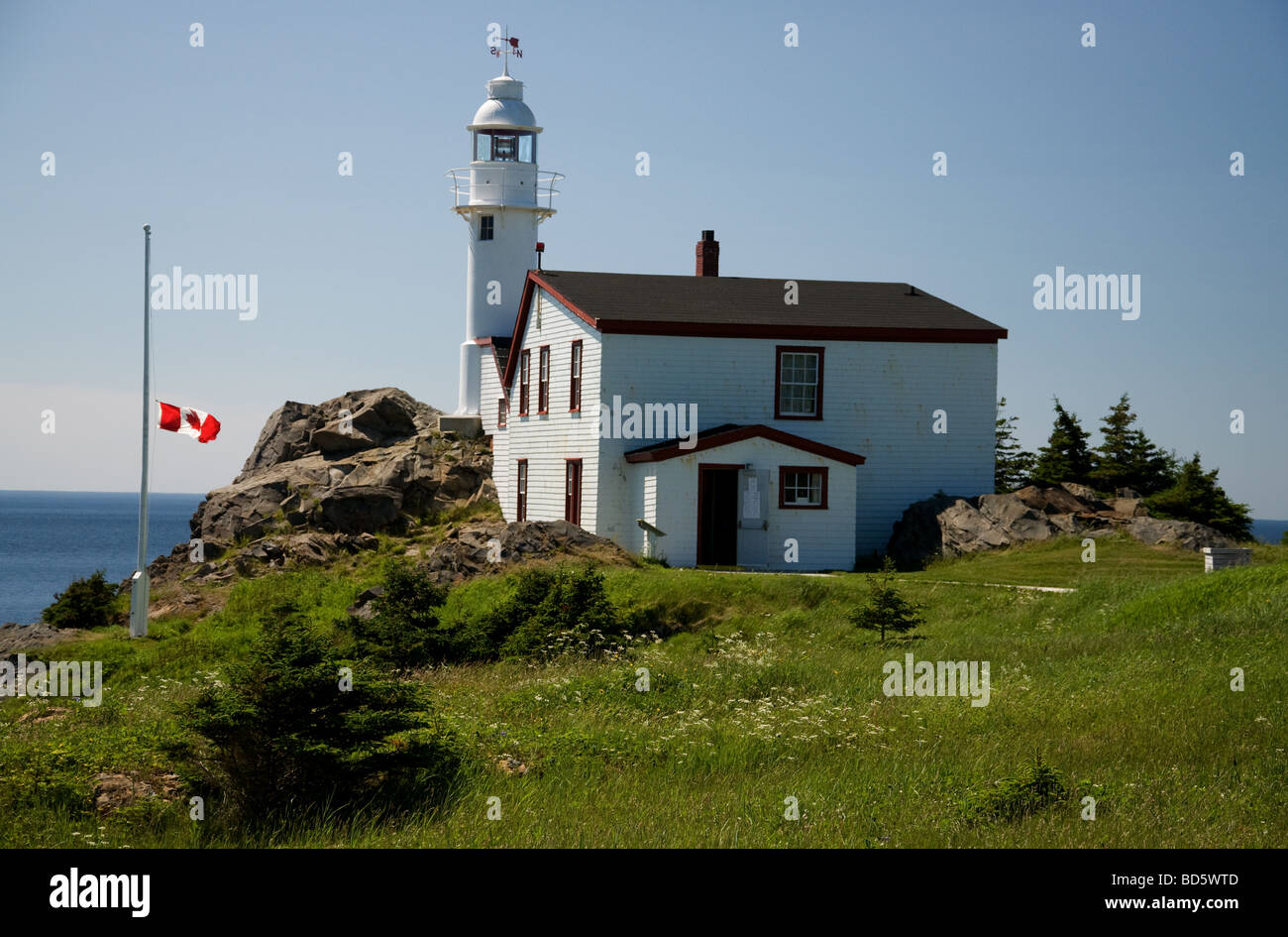 The Lobster Cove Head lighthouse on a sunny day Stock Photo - Alamy