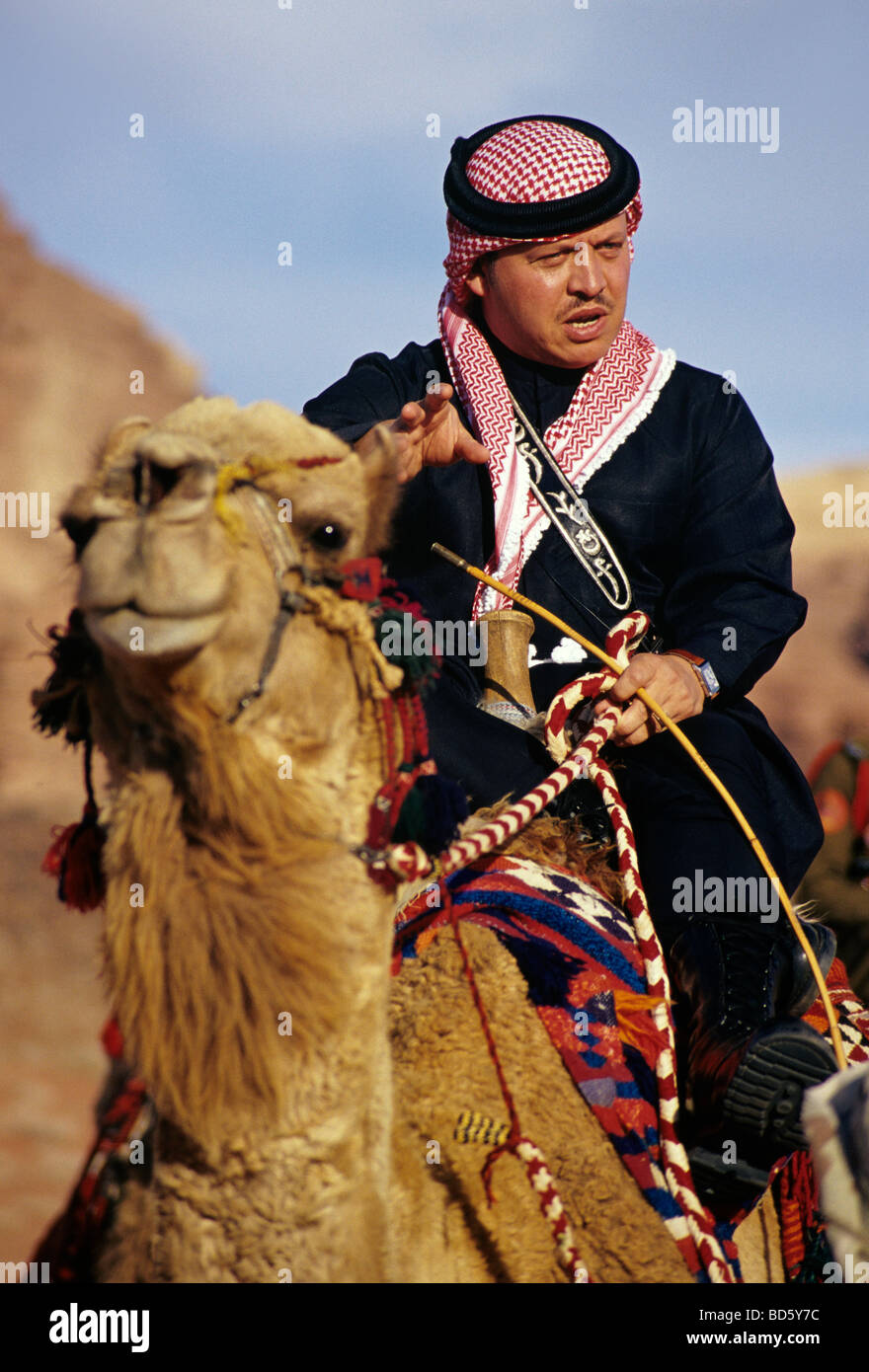 King Abdullah II of Jordan Stock Photo - Alamy