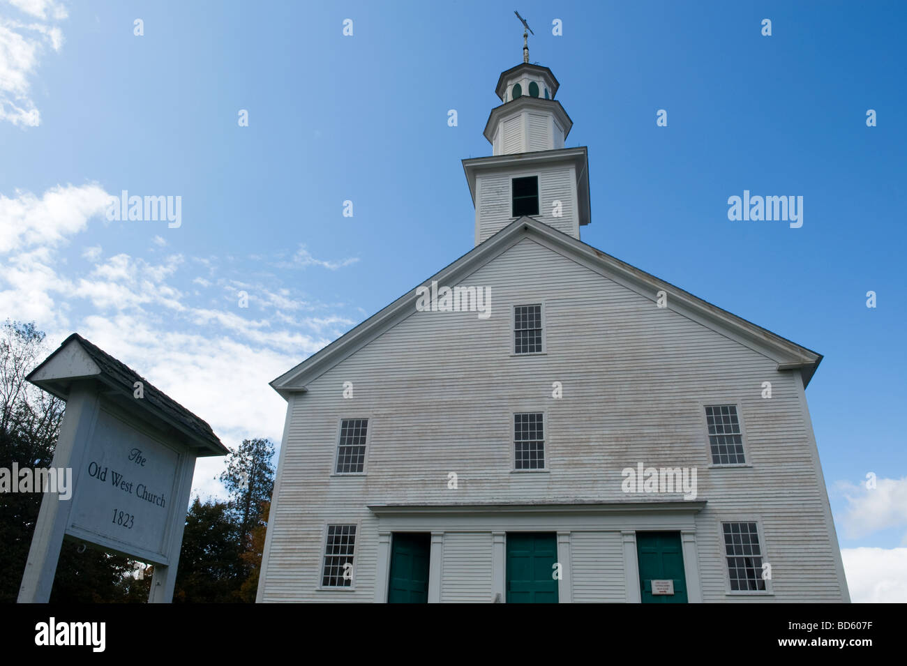 Old West Church Exterior Stock Photo - Alamy