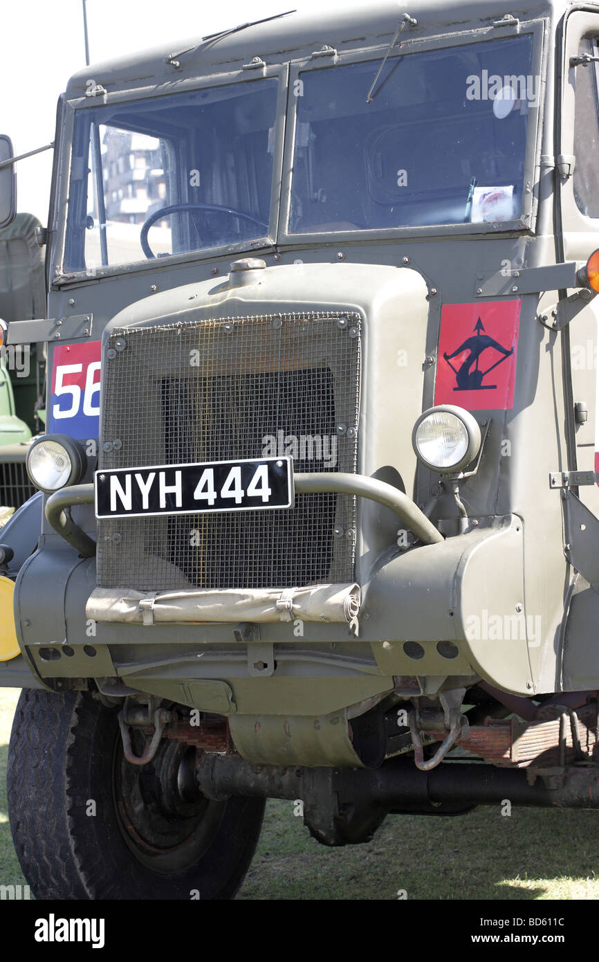 July 2009 Bedford QLR WW2 Military truck detail, the radio version of the QL lorry Stock Photo ...