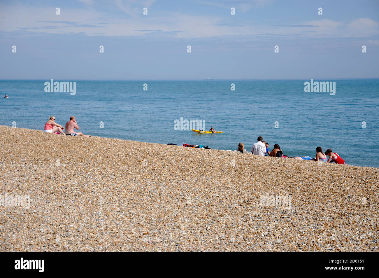 Beach view, Sandgate, Kent, England, United Kingdom Stock Photo - Alamy