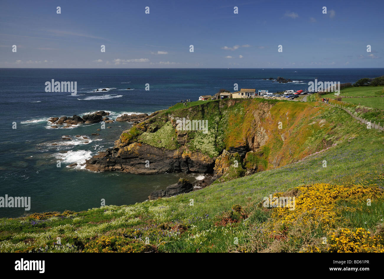 Lizard point cornwall sea water beach coast hi-res stock photography ...