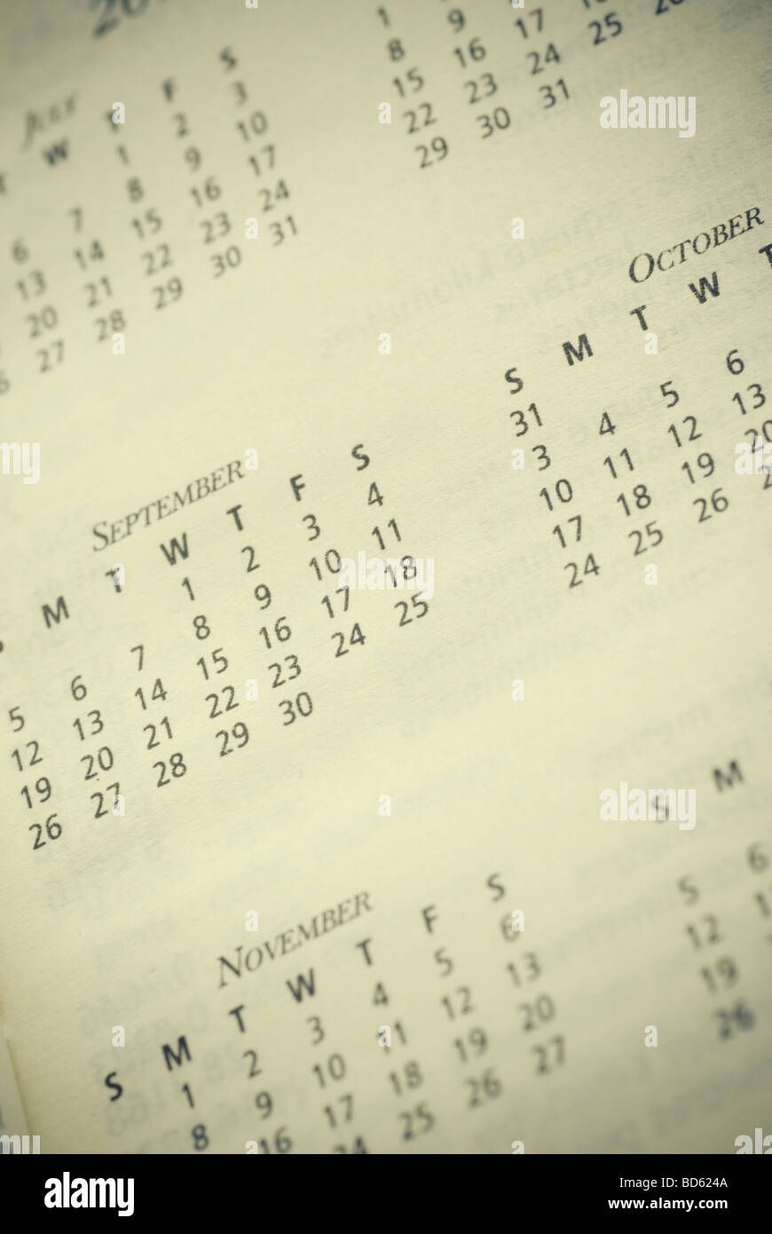 close up of a calendar Stock Photo - Alamy