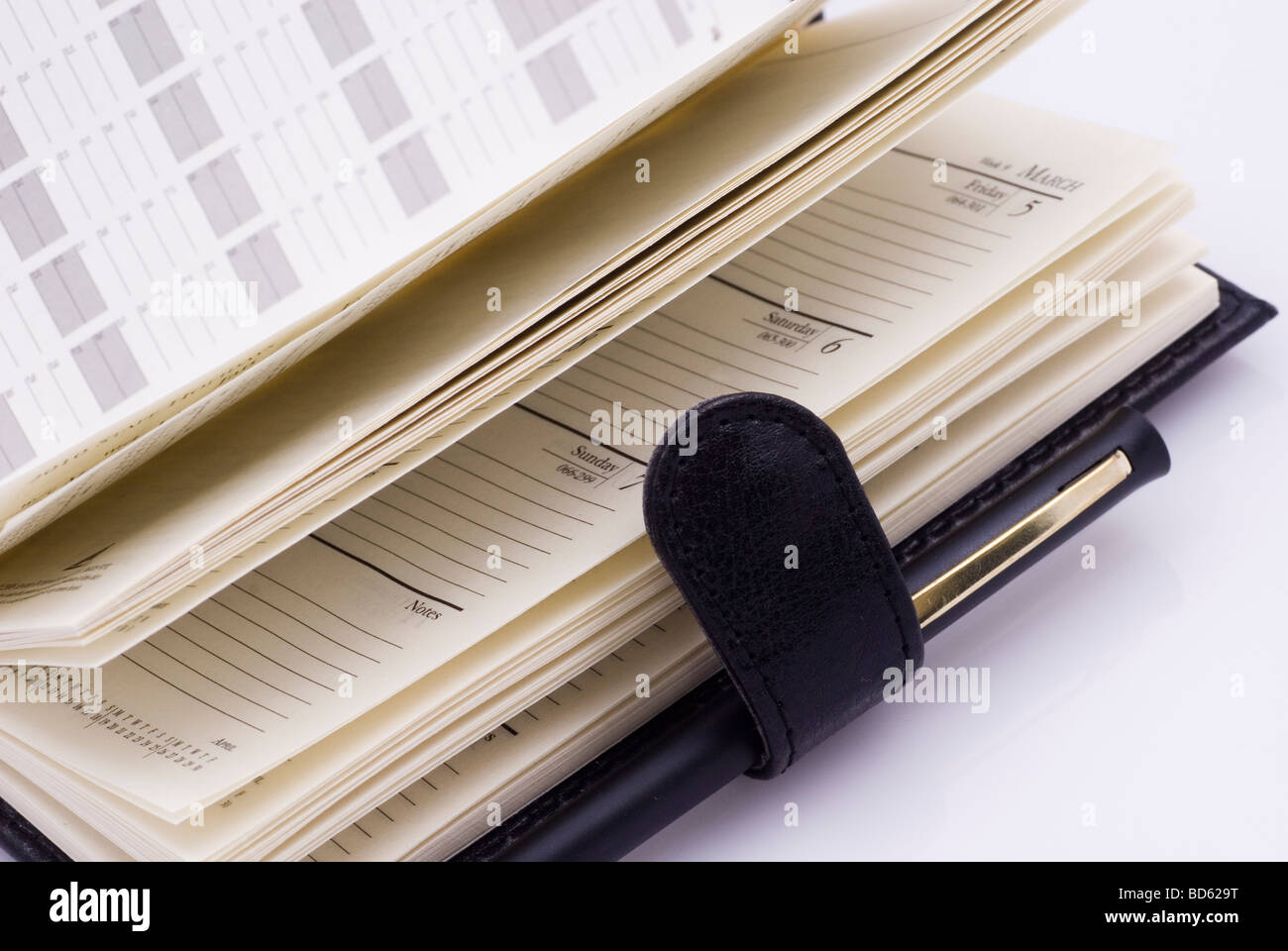 Open filofax hi-res stock photography and images - Alamy
