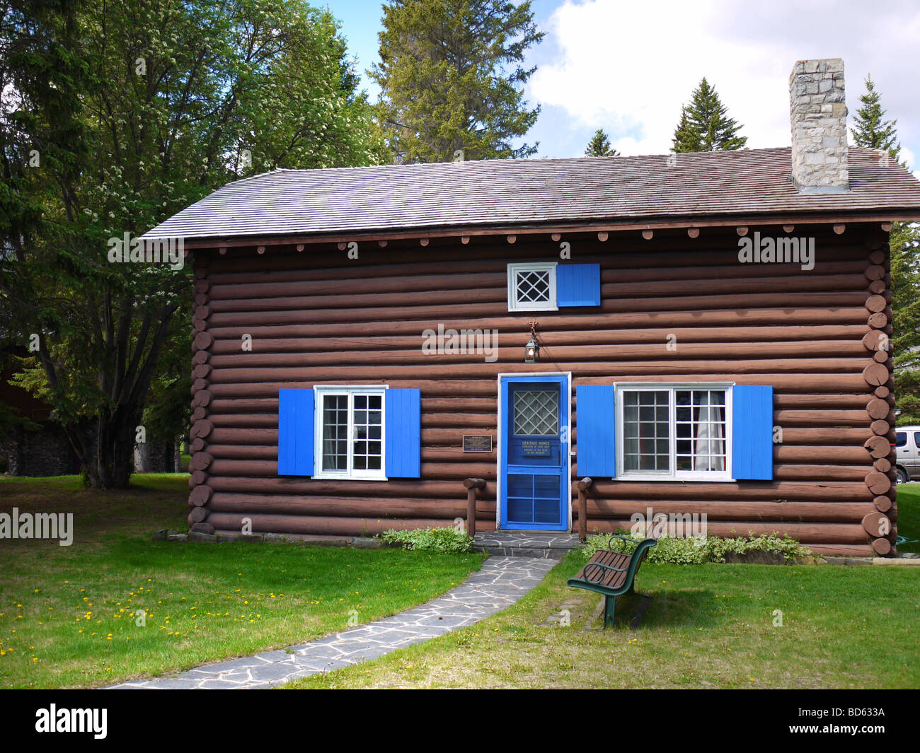 Heritage House at the Whyte Museum in Banff National Park in Alberta ...