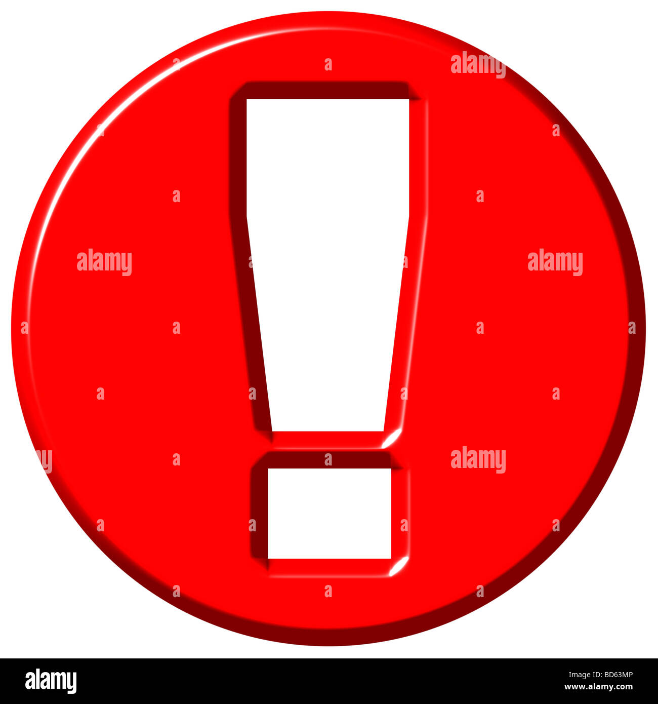 3d attention sign Stock Photo - Alamy