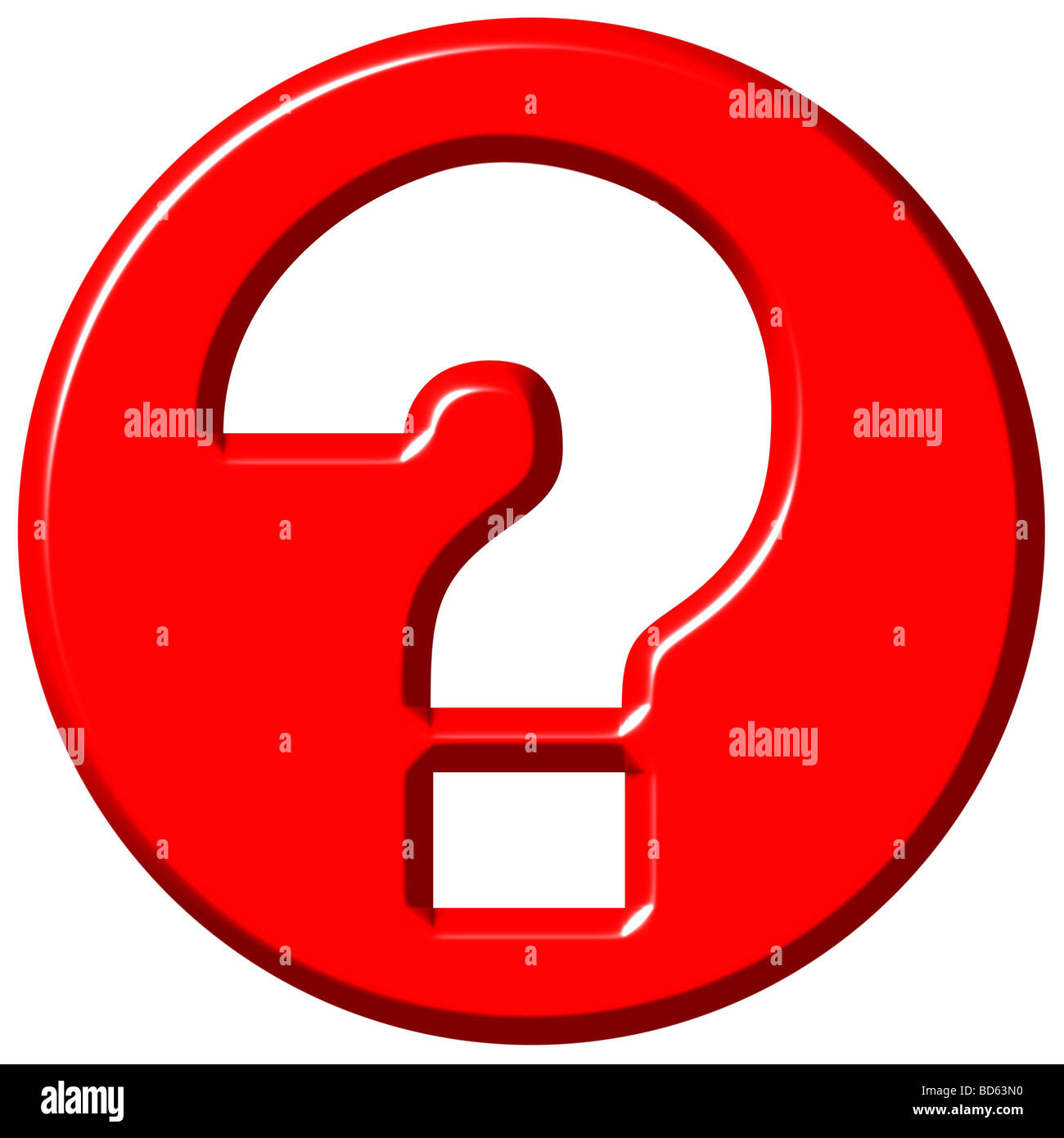 3d question sign Stock Photo - Alamy