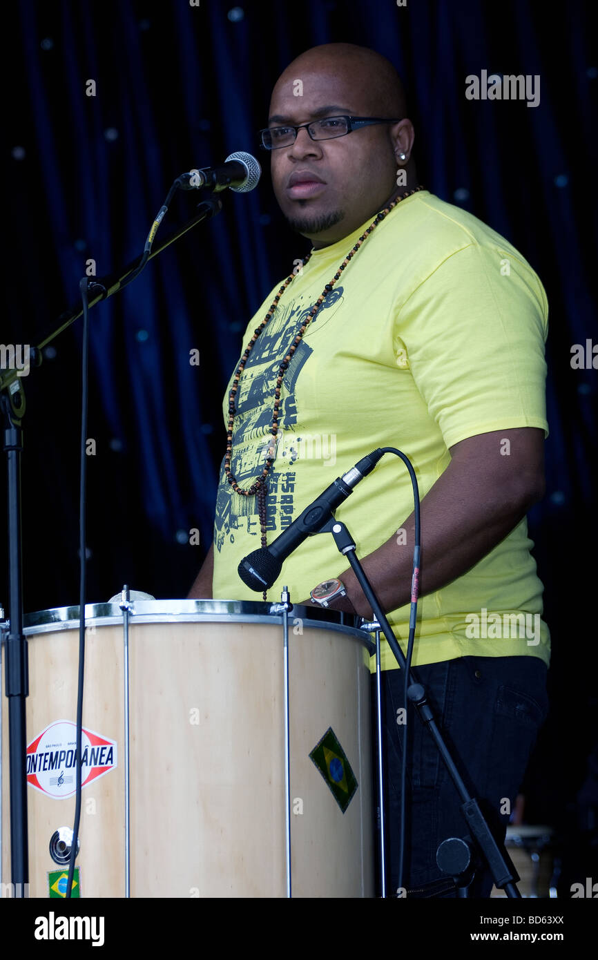 brazil brazilian male drummer drum latin musician Carnaval del pueblo ...