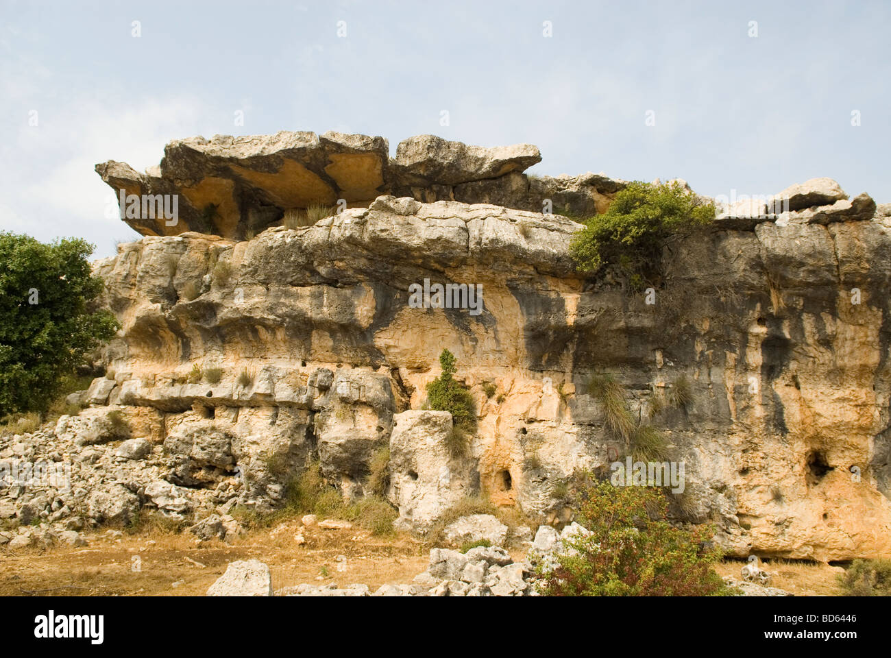 Rocky cliff in Bchilii Lebanon Middle East Asia Stock Photo - Alamy