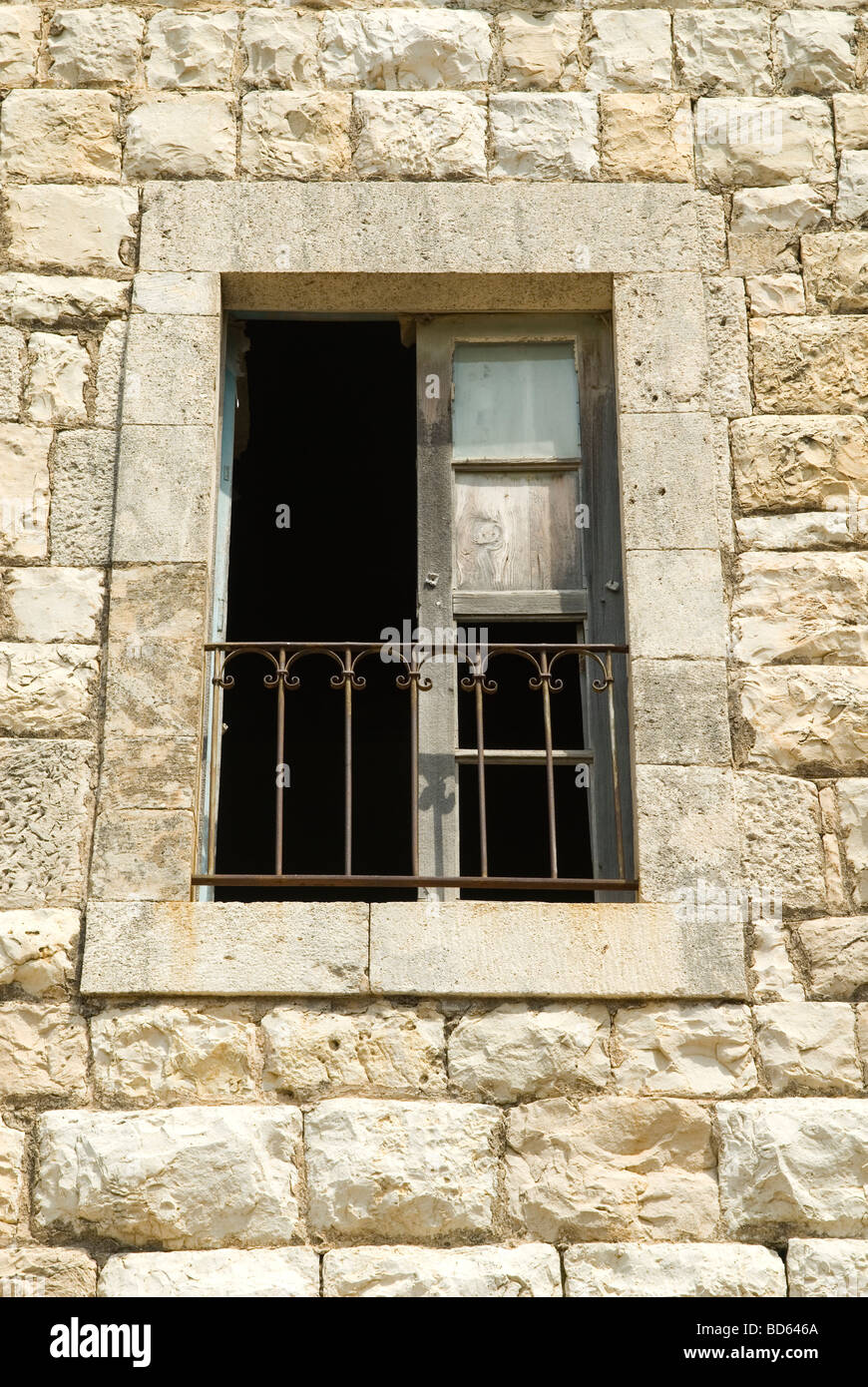 Broken window in Lebanon middle East Asia Stock Photo - Alamy