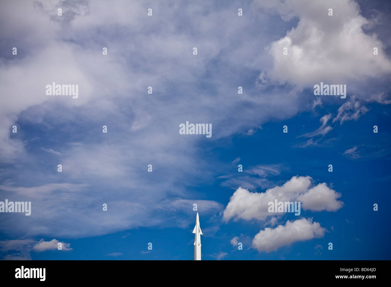 A rocket display in White Sands New Mexico Stock Photo - Alamy